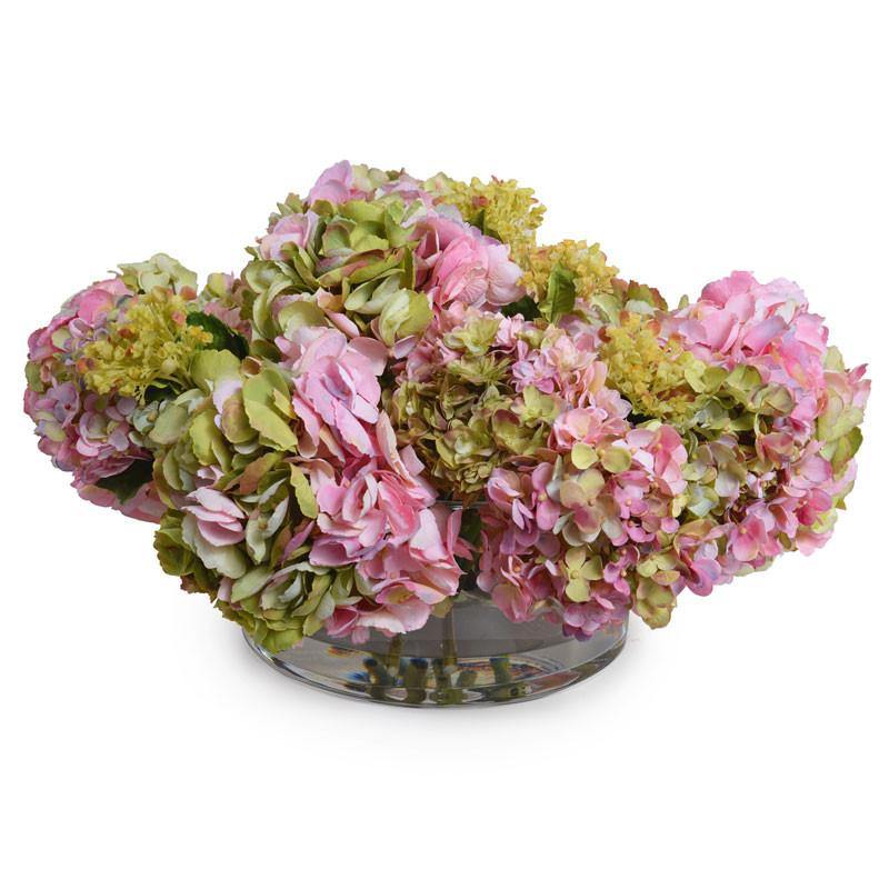 Hydrangea Centerpiece 16"H – New Growth Designs